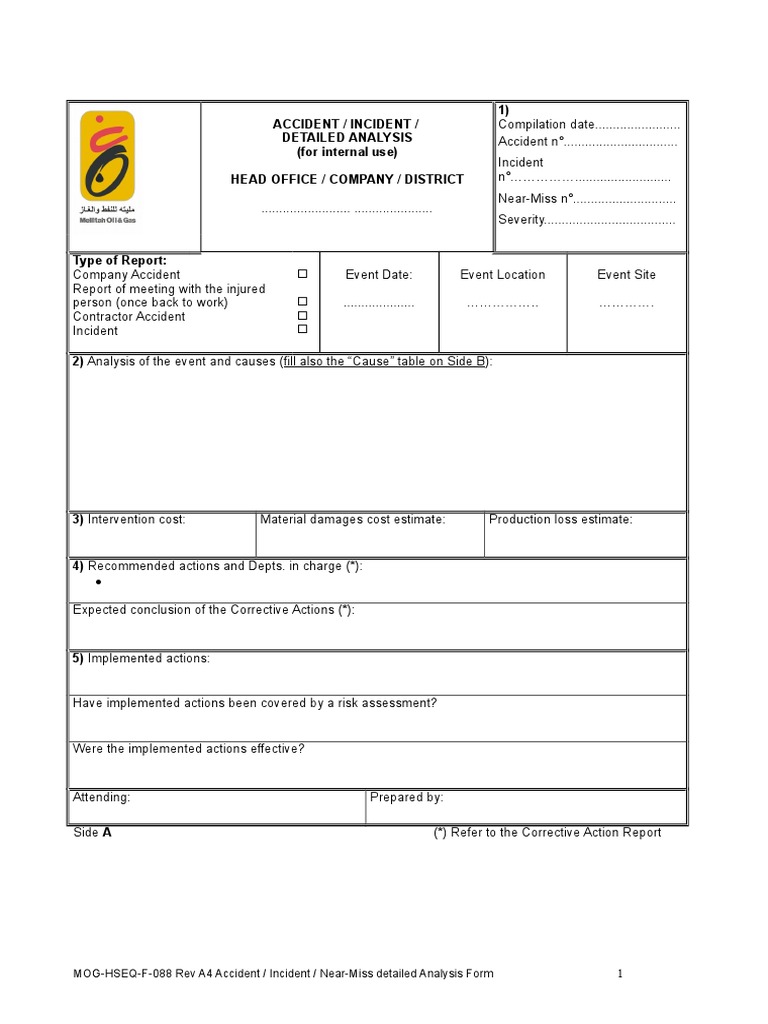 MOG-HSEQ-F-178 Major Accidents Notification Form | Download Free PDF ...