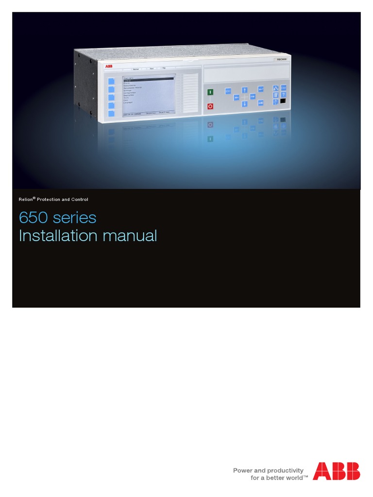Installation Manual 650 Series 1.3 IEC en | PDF | Technical ...