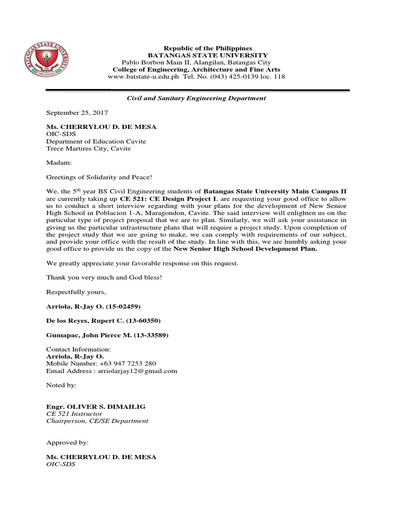 Letter in DepEd | PDF