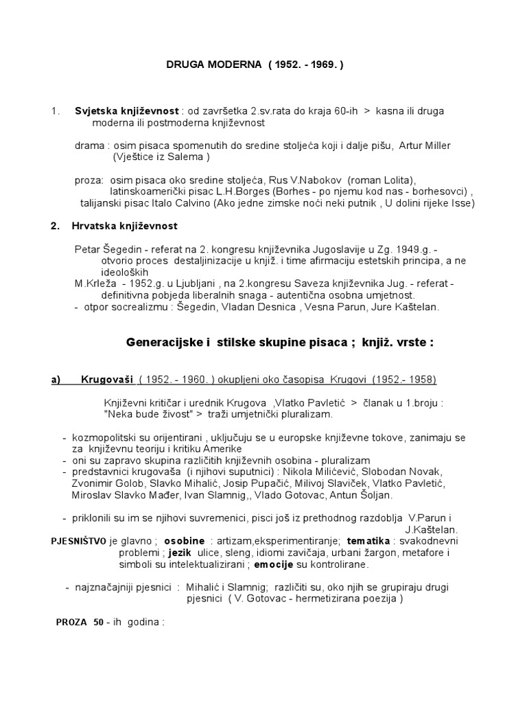 Druga Moderna | PDF