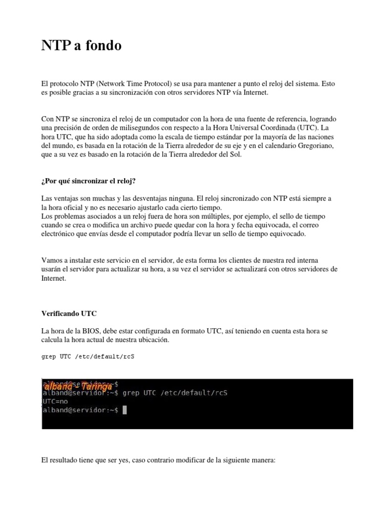 NTP A Fondo | PDF | Software del sistema | Arquitectura de Computadores
