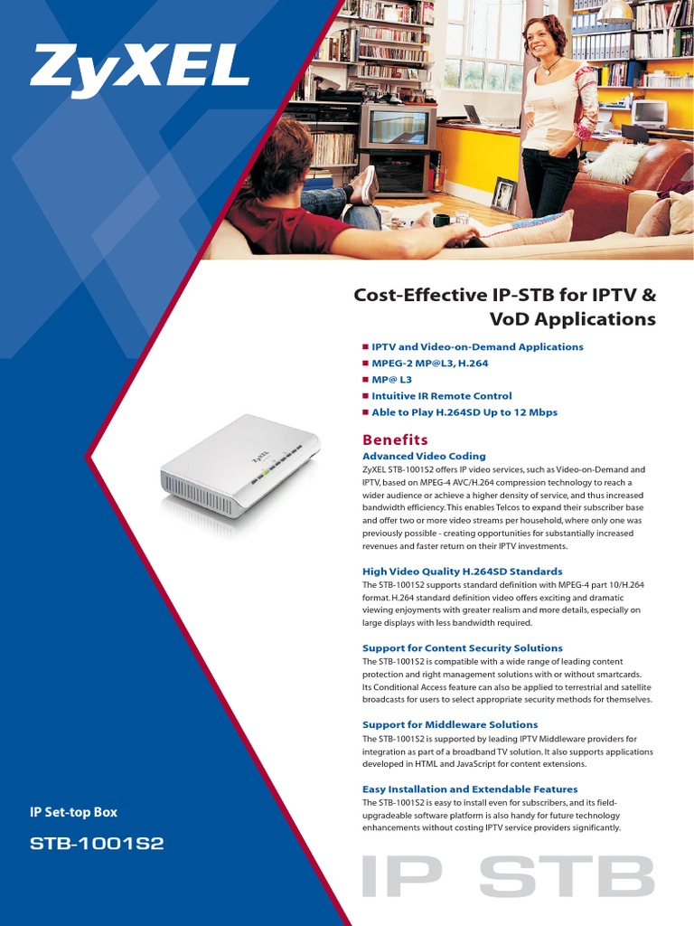 STB-1001S2 1 | PDF | Iptv | H.264/Mpeg 4 Avc