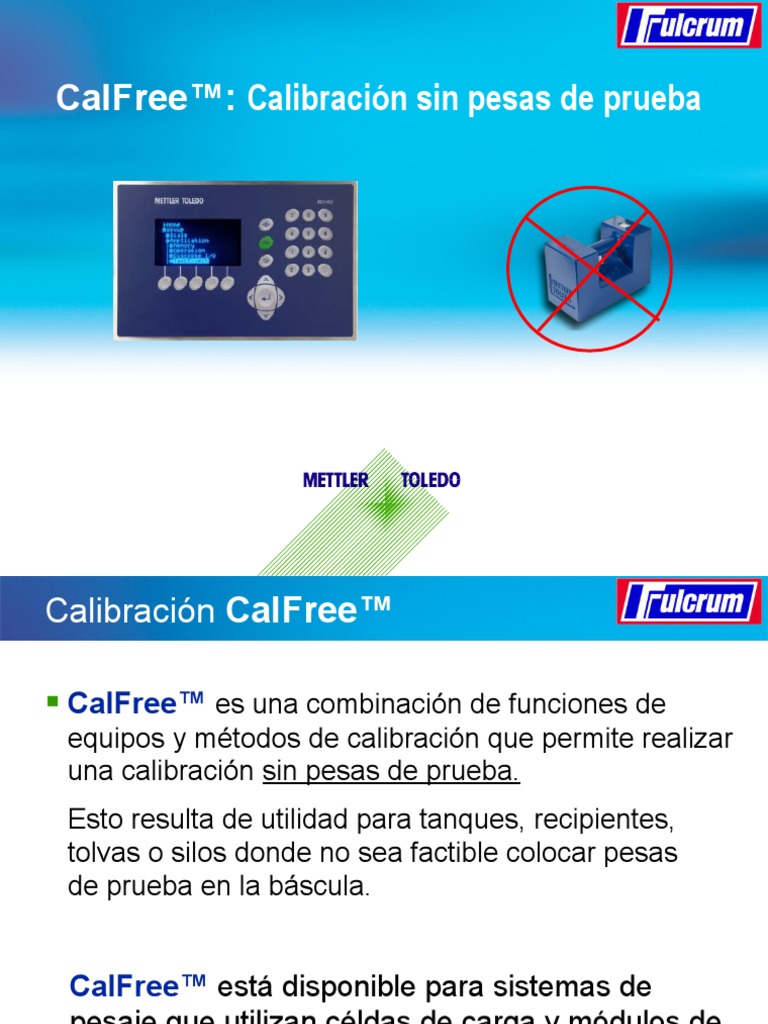 Mettler Toledo - Cal Free | PDF | Balanza | Calibración