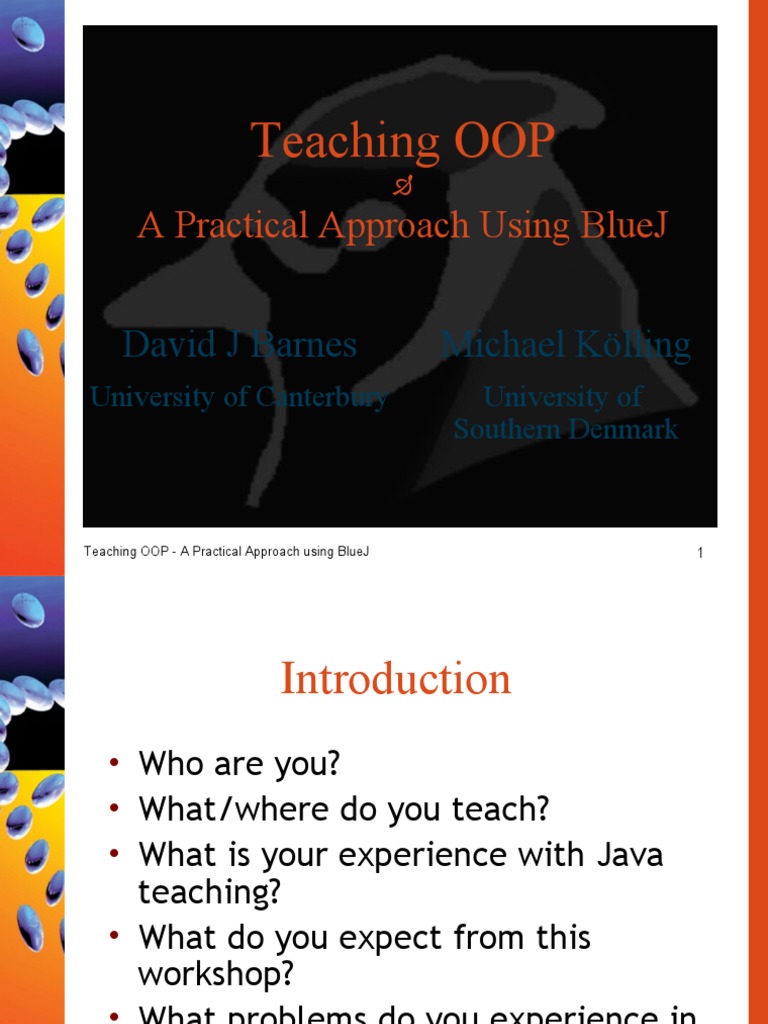 Teaching Oop A Practical Approach Using Bluej Pdf Object Oriented Programming Computer