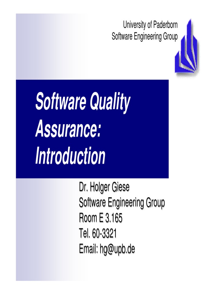 Quality Assurance Introduction PDF | Download Free PDF | Software ... Quality Assurance Introduction PDF | Download Free PDF | Software ...
