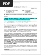 Warning Letter in Case of Absence Without Information | PDF