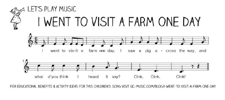 I Went To Visit A Farm One Day | PDF