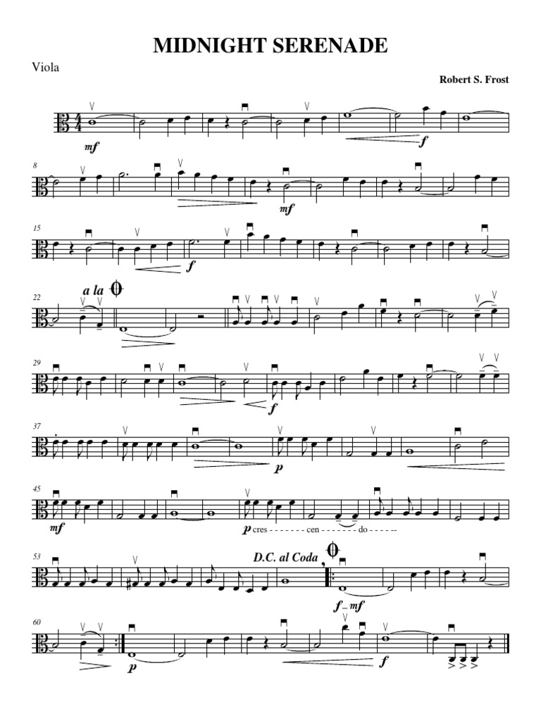 Midnight Serenade for Viola | PDF