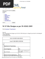 Concrete Mix Design Excel Sheet | PDF | Construction Aggregate | Concrete