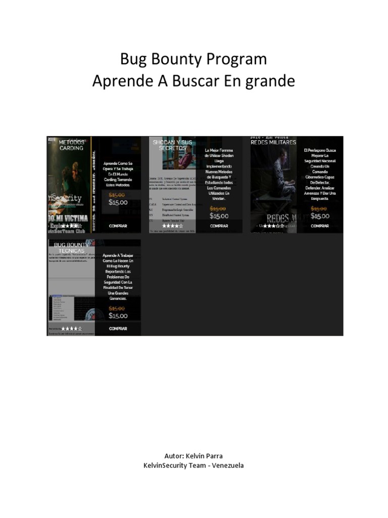 Bug Bounty Program: Una Guía Paso a Paso para la Búsqueda de ...