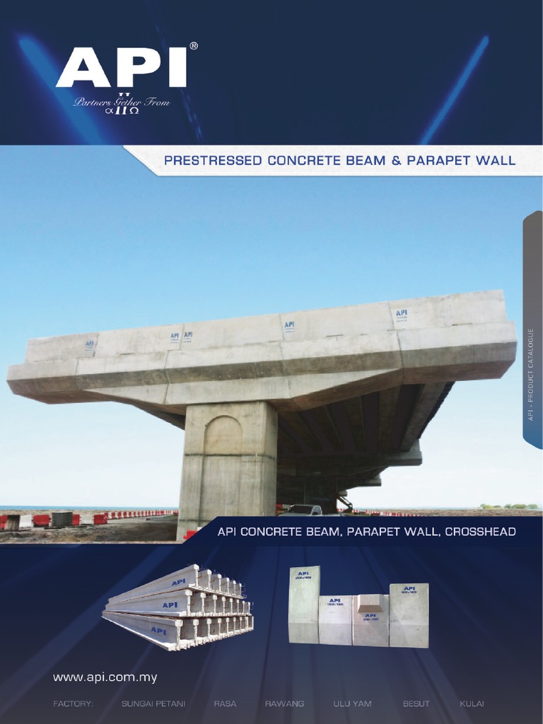 API Prestressed Concrete Beam Parapet Wall | PDF
