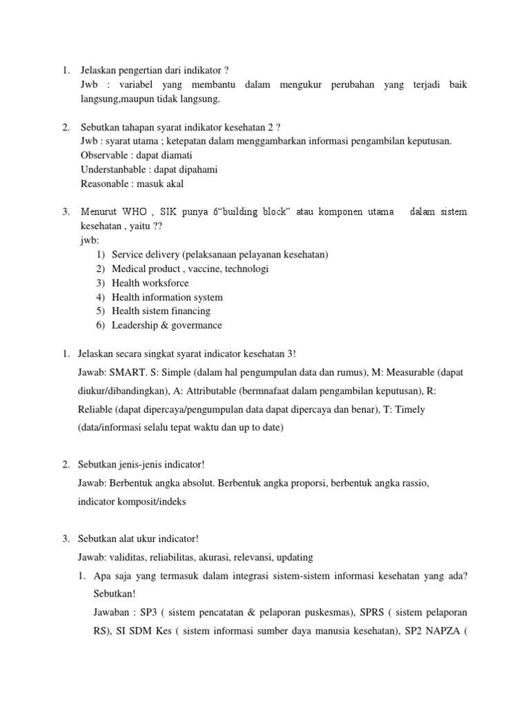 Soal Sik 1 | PDF