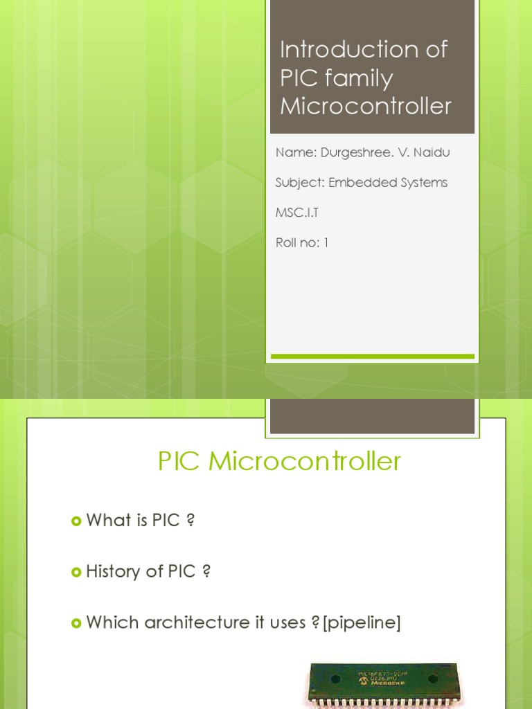 Introduction of PIC Family Microcontroller | PDF