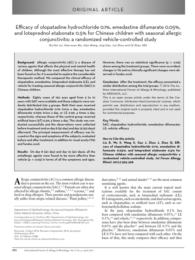 Alr 7 393 | PDF | Allergy | Standard Deviation