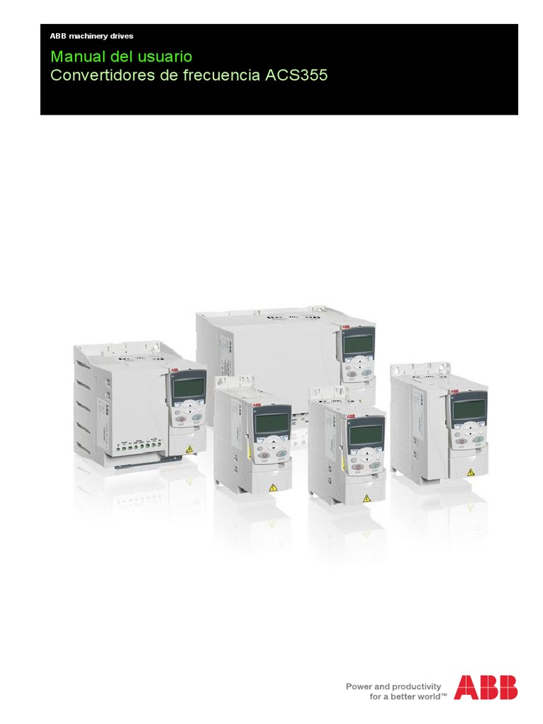 Manual de Fuencionamiento Variador de Frecuencia ABB 355 PDF | PDF