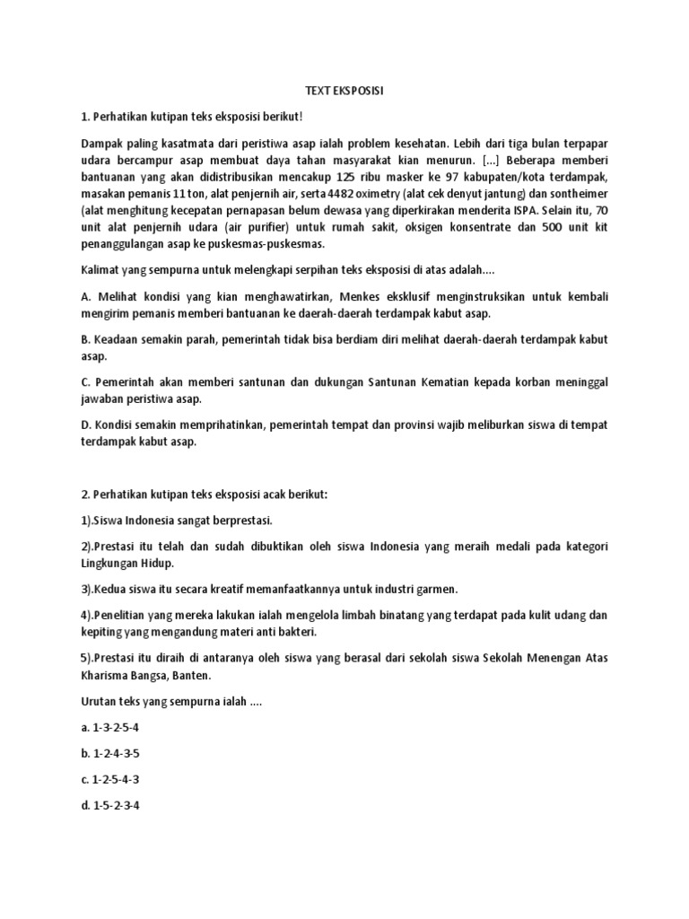 Text Eksposisi Pdf