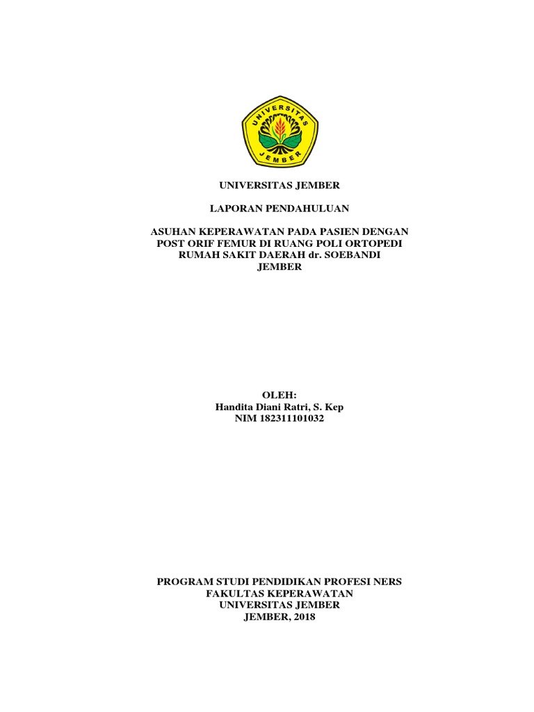 LP Post Orif Femur | PDF