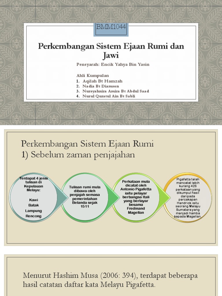 Bmm1044 Sejarah Jawi Sebelum Merdeka | PDF