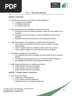 VCA Base - Questionnaire - Réponse | PDF