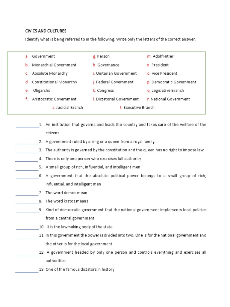 Understanding Civic Structures and Philippine History | PDF | Forms Of ...