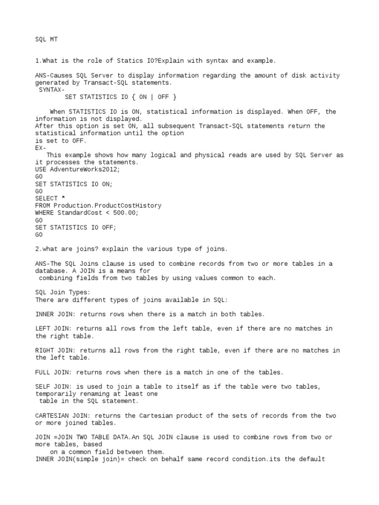 SQL MT SQL Server | PDF | Database Transaction | Databases