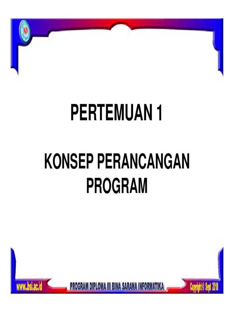 (Metode Perancangan Program) Lengkap | PDF
