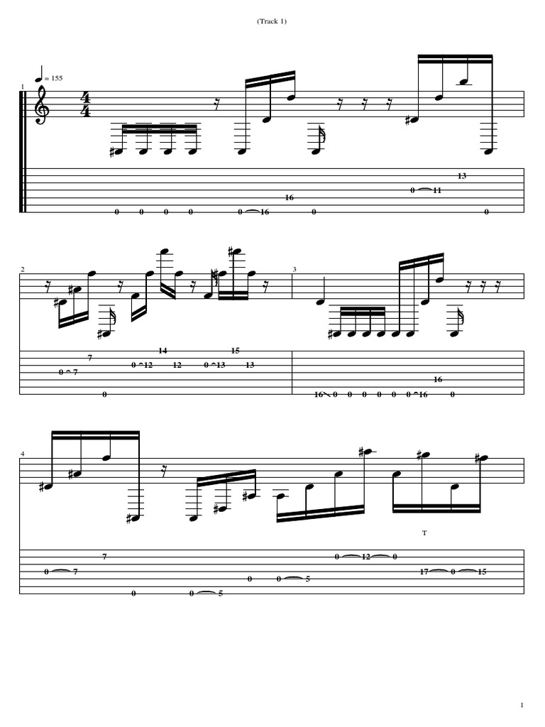 AWOL Guitar Tab Monuments | PDF
