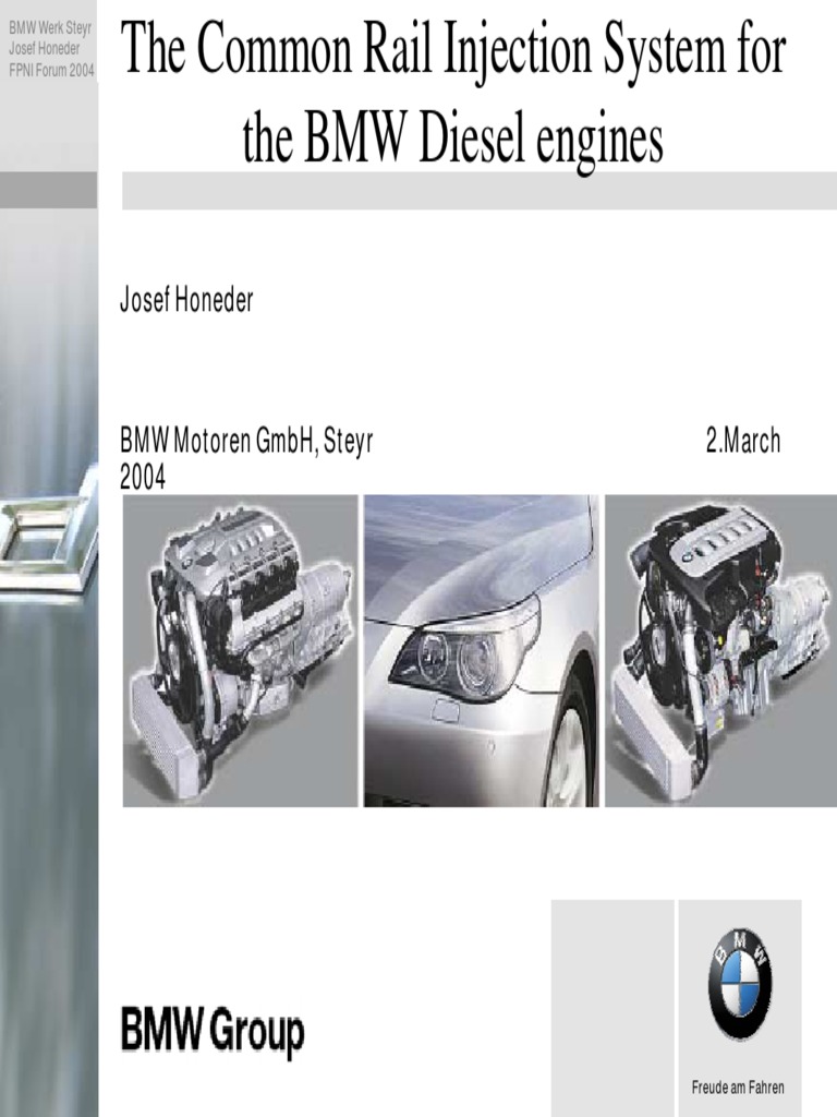 BMW COMMON RAIL Injection Systems PDF | PDF | Fuel Injection | Throttle