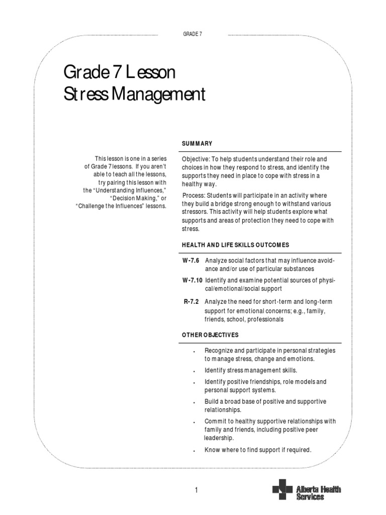 If TCH Grade7 Stress Management | PDF | Stress (Biology) | Coping ...