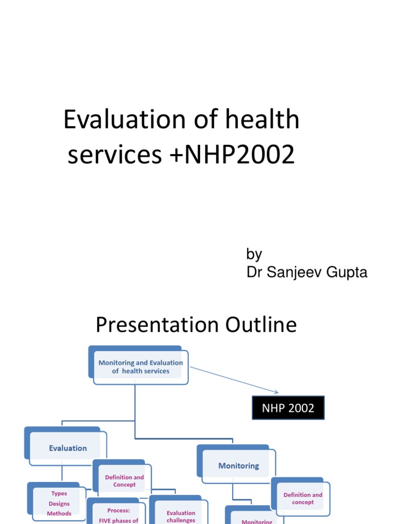 Health Services Evaluation Guide | PDF | Monitoring And Evaluation ...