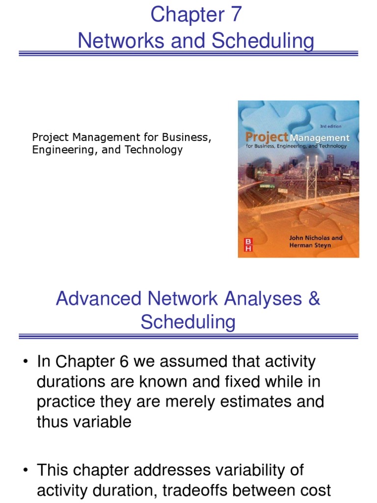 Project Management For Business, Engineering, and Technology | PDF ...