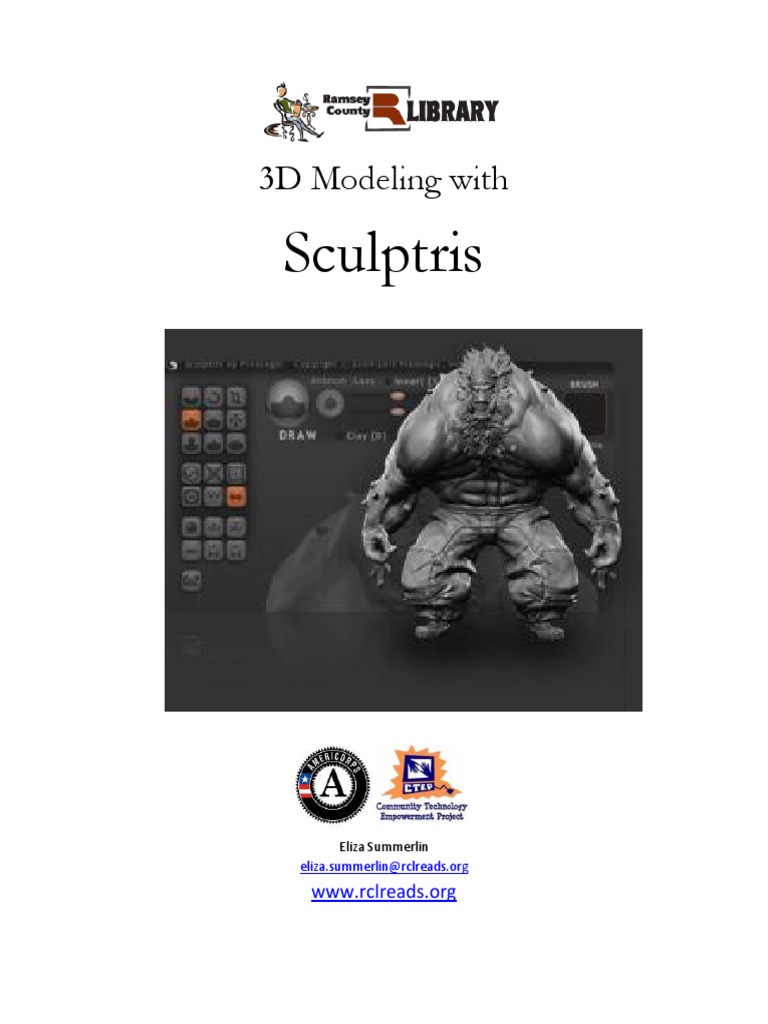 3D Modeling With Sculptris Handout-1 | PDF | 3 D Modeling | Triangle