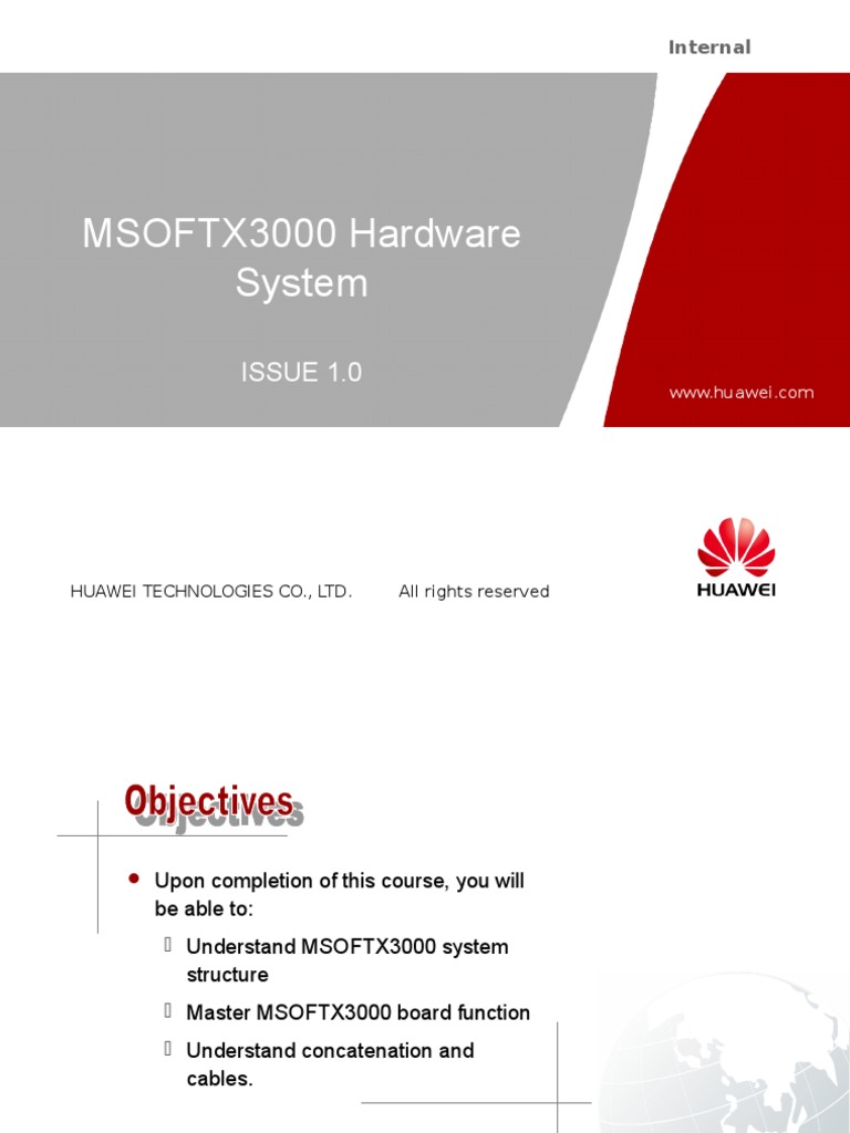 MSOFTX3000 Hardware Overview | PDF | Asynchronous Transfer Mode ...