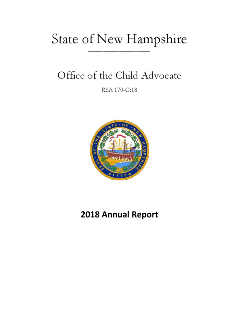 NH Office of The Child Advocate 2018 Annual Report | PDF | Child ...