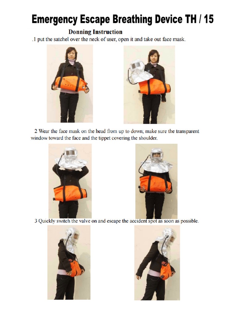 EEBD Donning Instructions TH15 | PDF