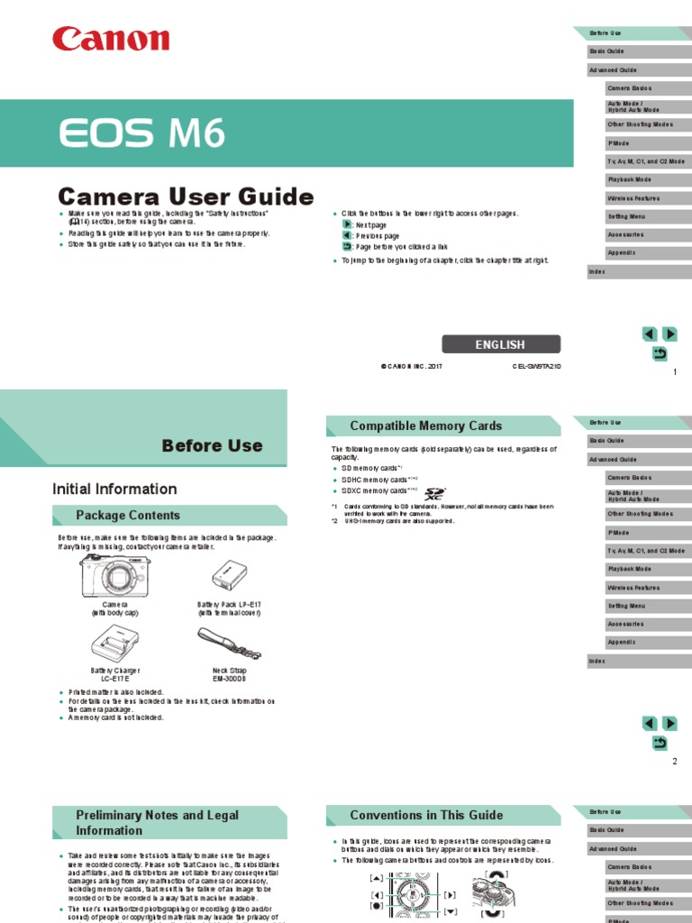 Eos m6 Manual | PDF | Exposure (Photography) | Autofocus