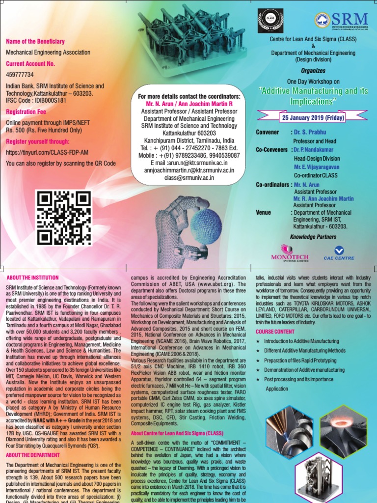 10 01 Mechanical Brochure | PDF | 3 D Printing | Mechanical Engineering