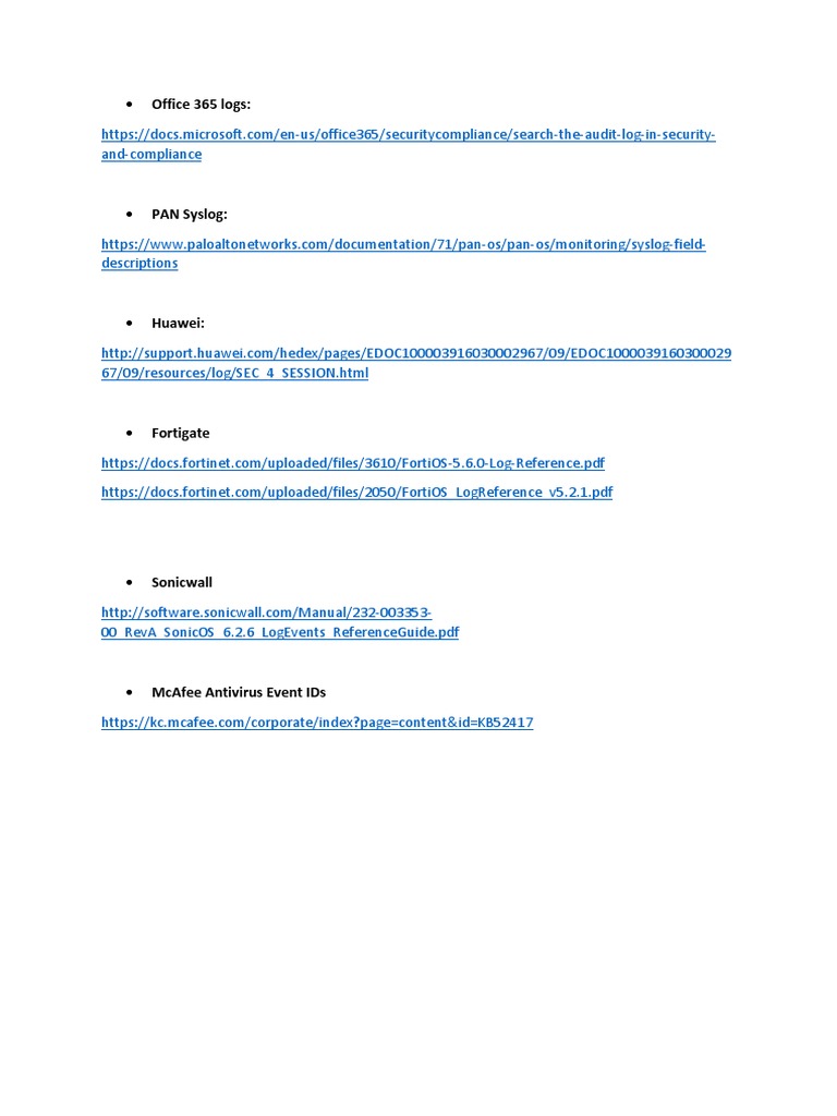 Log References | PDF