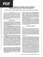 Saturated Salt Solutions: Relative Humidity (%RH) | PDF | Relative ...