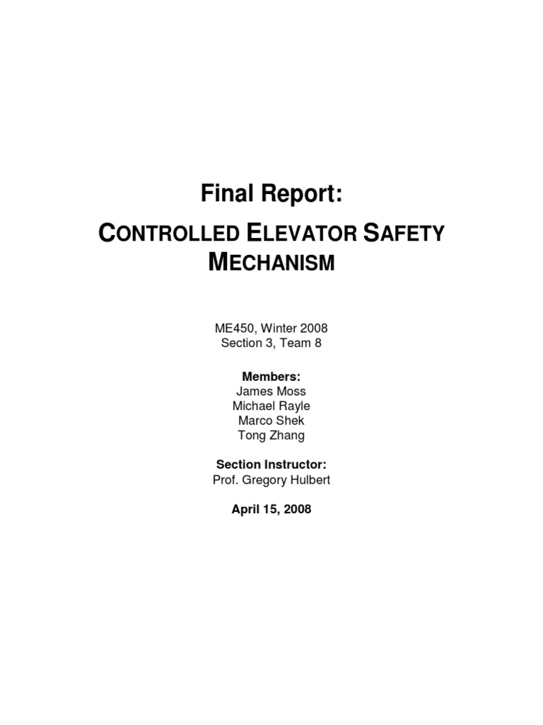 Lift Brake Design | PDF | Machines | Friction