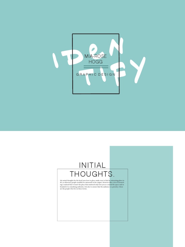 Iden Tify: Mia-Rose Hogg | PDF | Art Media