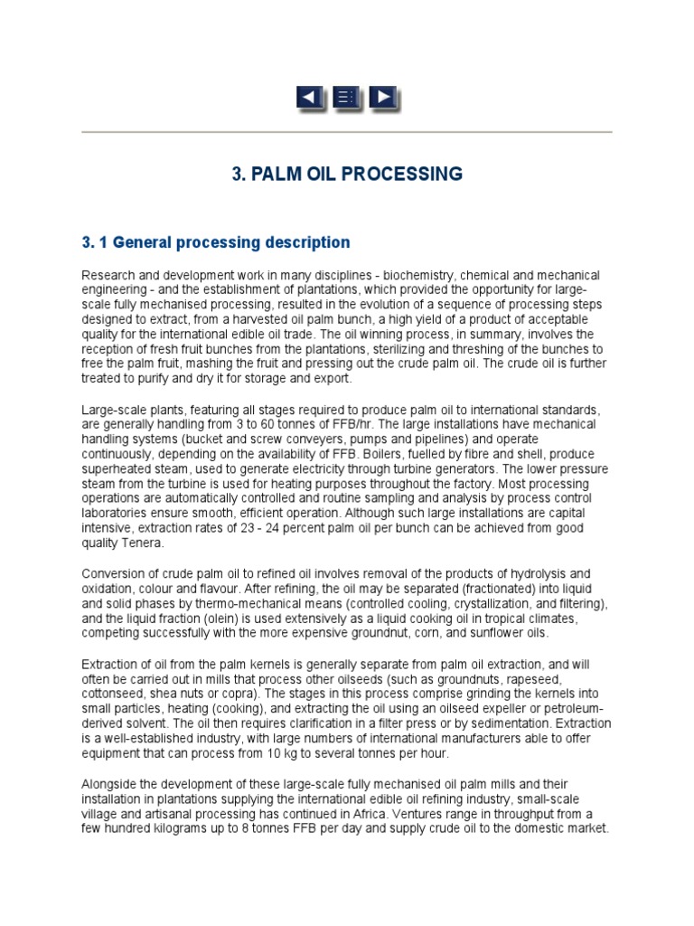 Palm Oil Processing | PDF | Palm Oil | Anaerobic Digestion