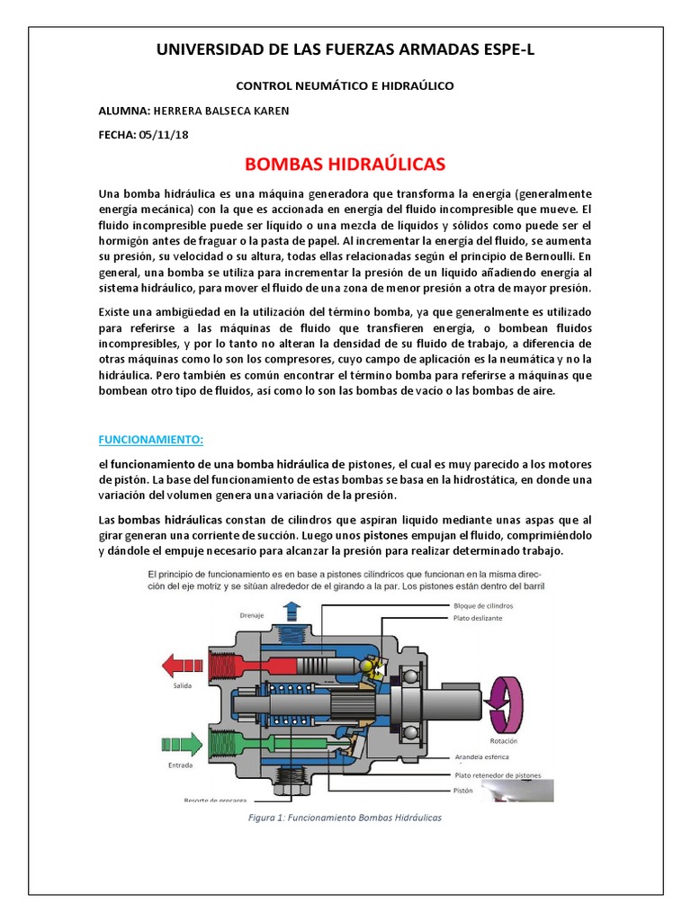 Bombas Hidraúlicas | PDF | Bomba | Máquinas