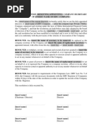 Form 49 Return Giving Particulars in Register of Directors, Managers ...