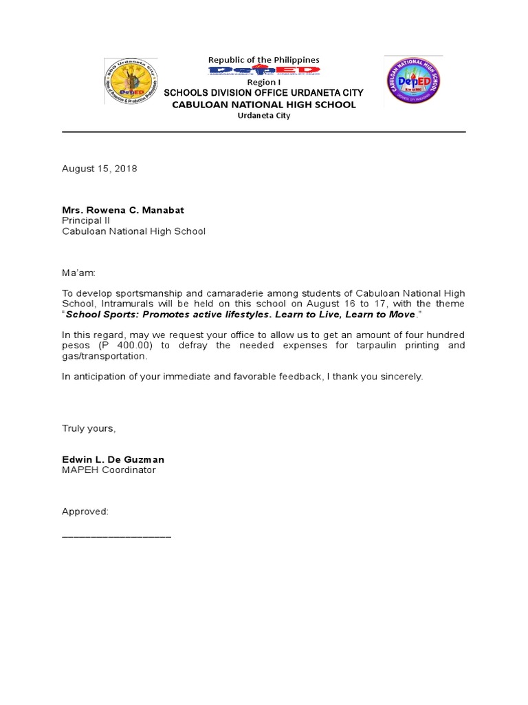 Letter To Principal | PDF