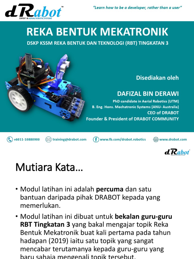 Reka Bentuk Mekatronik | PDF | Arduino | C (Bahasa Pemrograman)