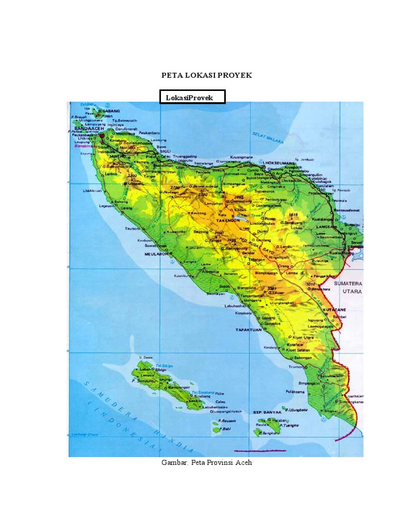 Lampiran Data Proyek (Peta Lokasi Proyek) | PDF