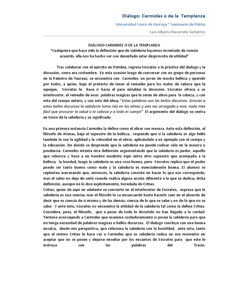 Carmides | Descargar gratis PDF | Sócrates | Science