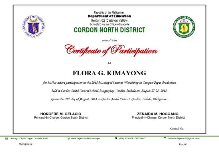 District Certificate | PDF