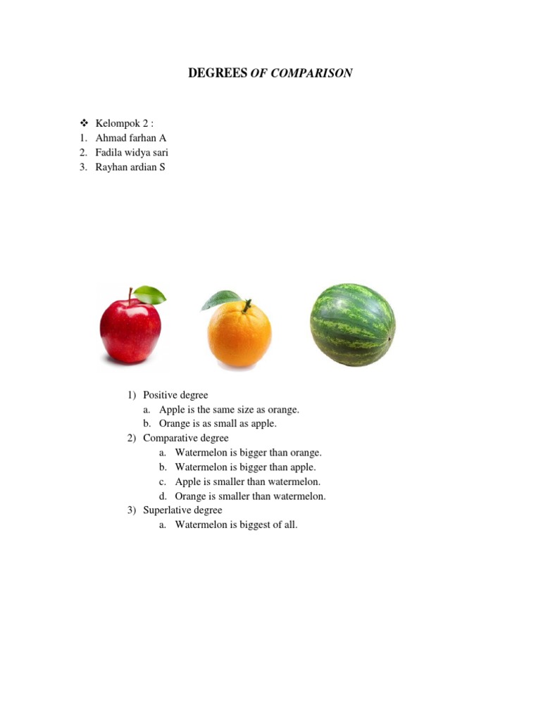 Degrees of Comparison | PDF | Grammar | Language Mechanics